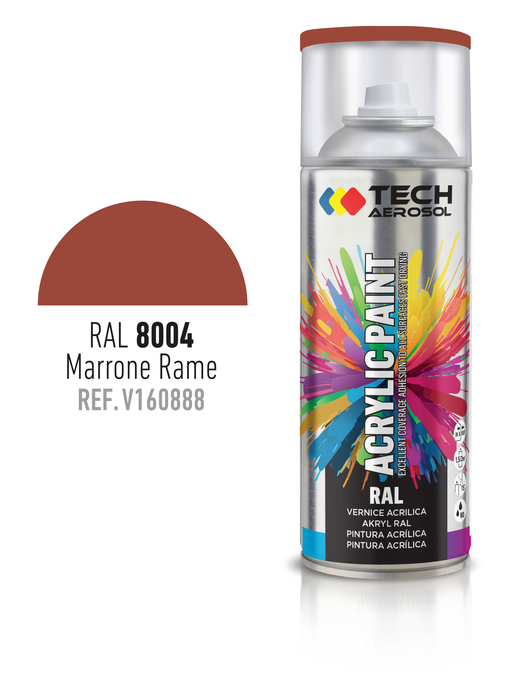 SPRAY TECH RAL 8004 MARRONE RAME | Valex